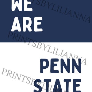 We Are Penn State Print, Digital Print - Etsy