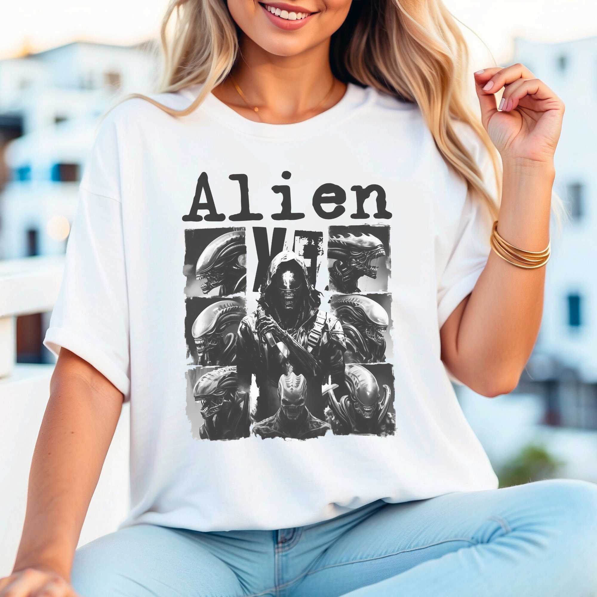 Alien Xenomorph T-shirt for Men Gift for Woman Alien Vintage Movie ...