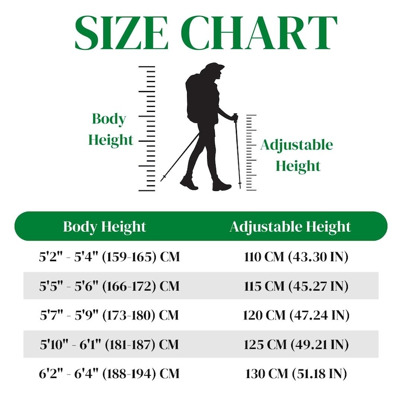 GETORIUM Trekking Poles – Ultralight Foldable Hiking Poles, 7075 ...