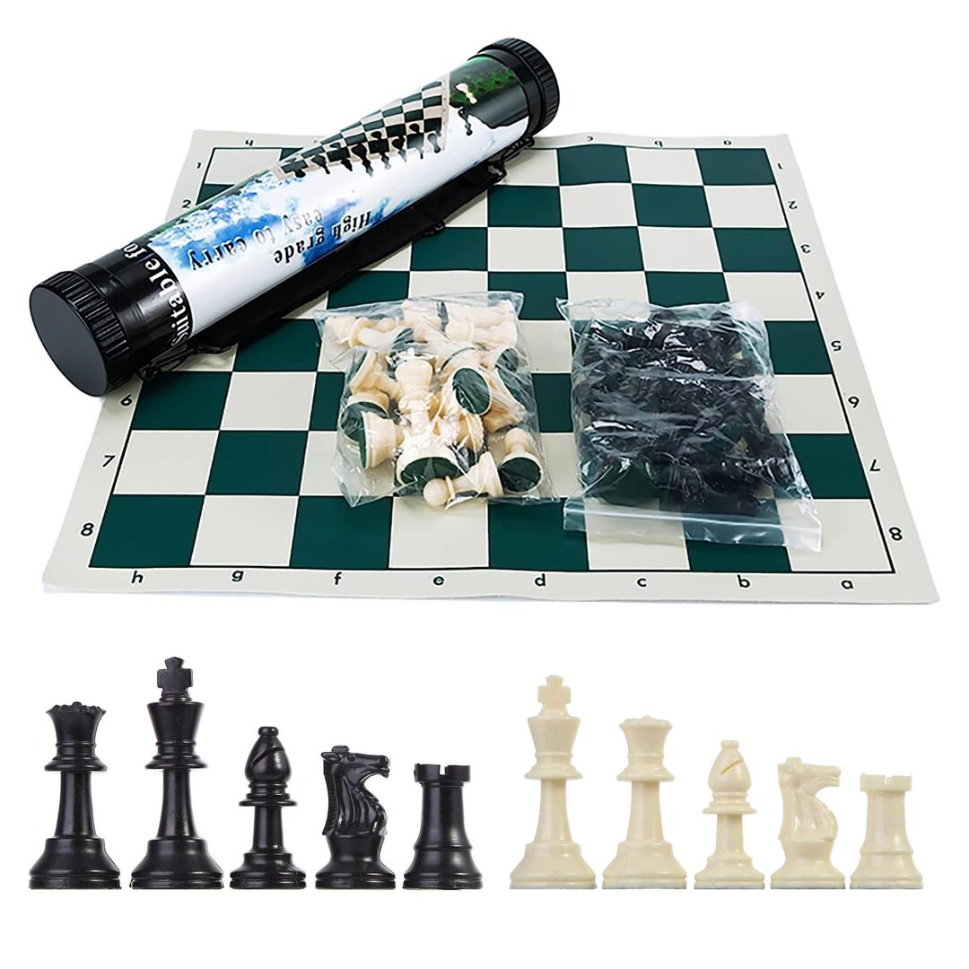 GETORIUM Tournament Chess Set Portable and Professional Set With Travel ...
