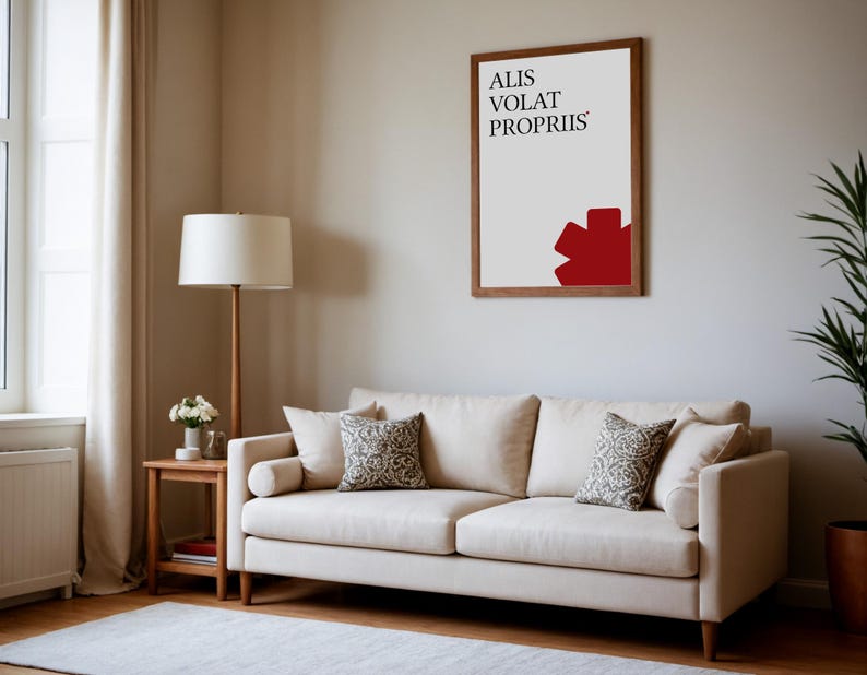 Alis Volat Propriis - She Flies With Her Own Wings - Latin Quote Wall ...