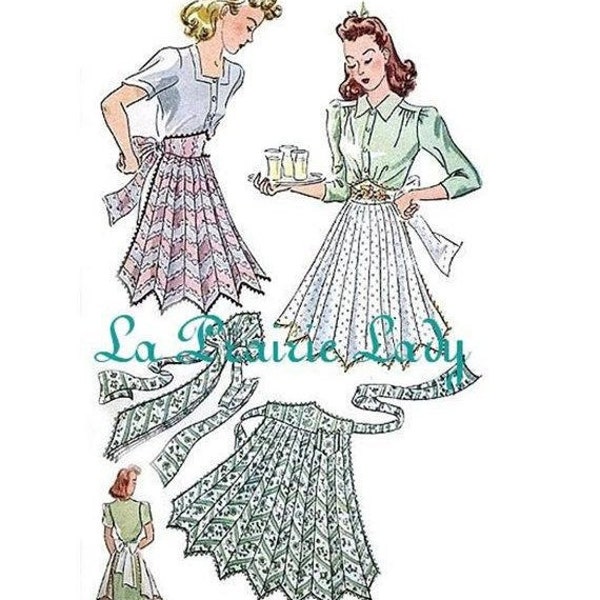 Retro Apron Pattern - Etsy