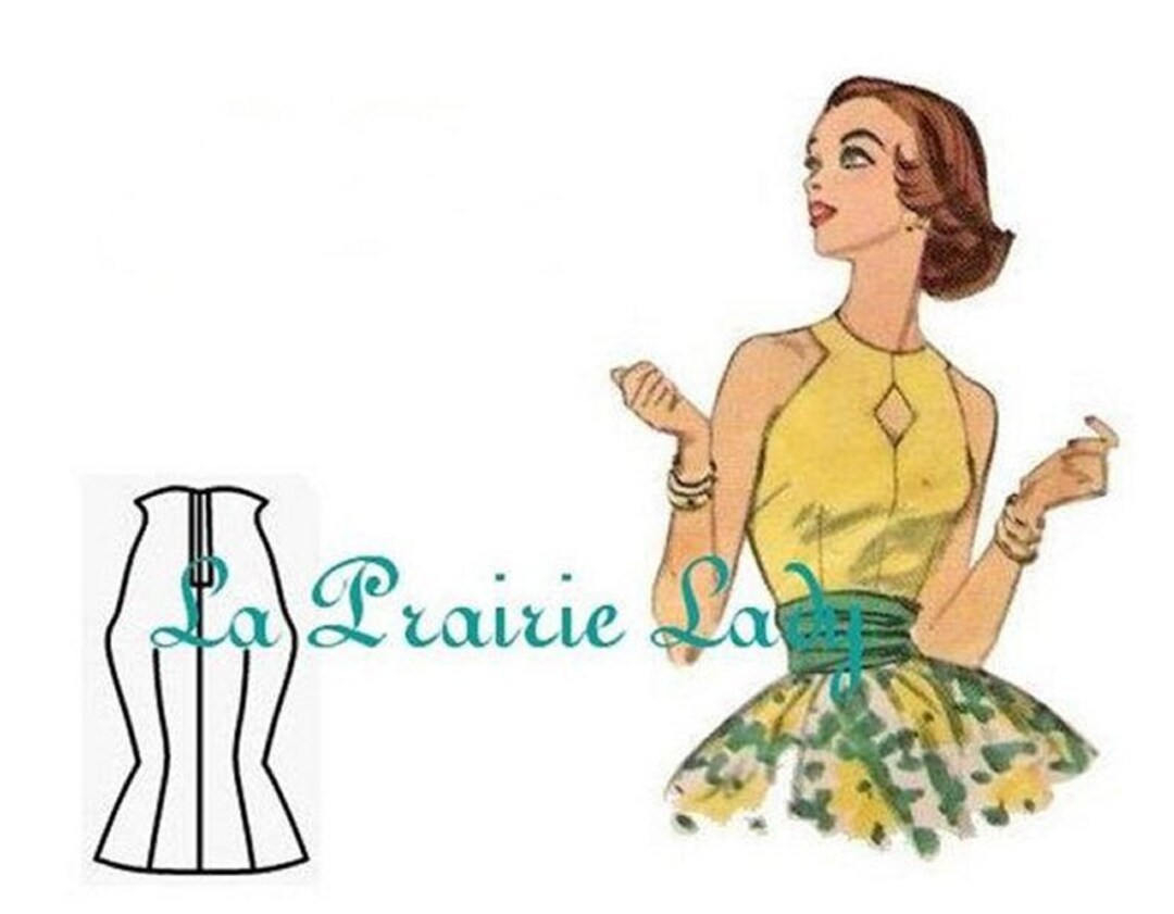 Repro Vintage Pattern Top No 2 50s Repro on Printable PDF Size B36 - Etsy