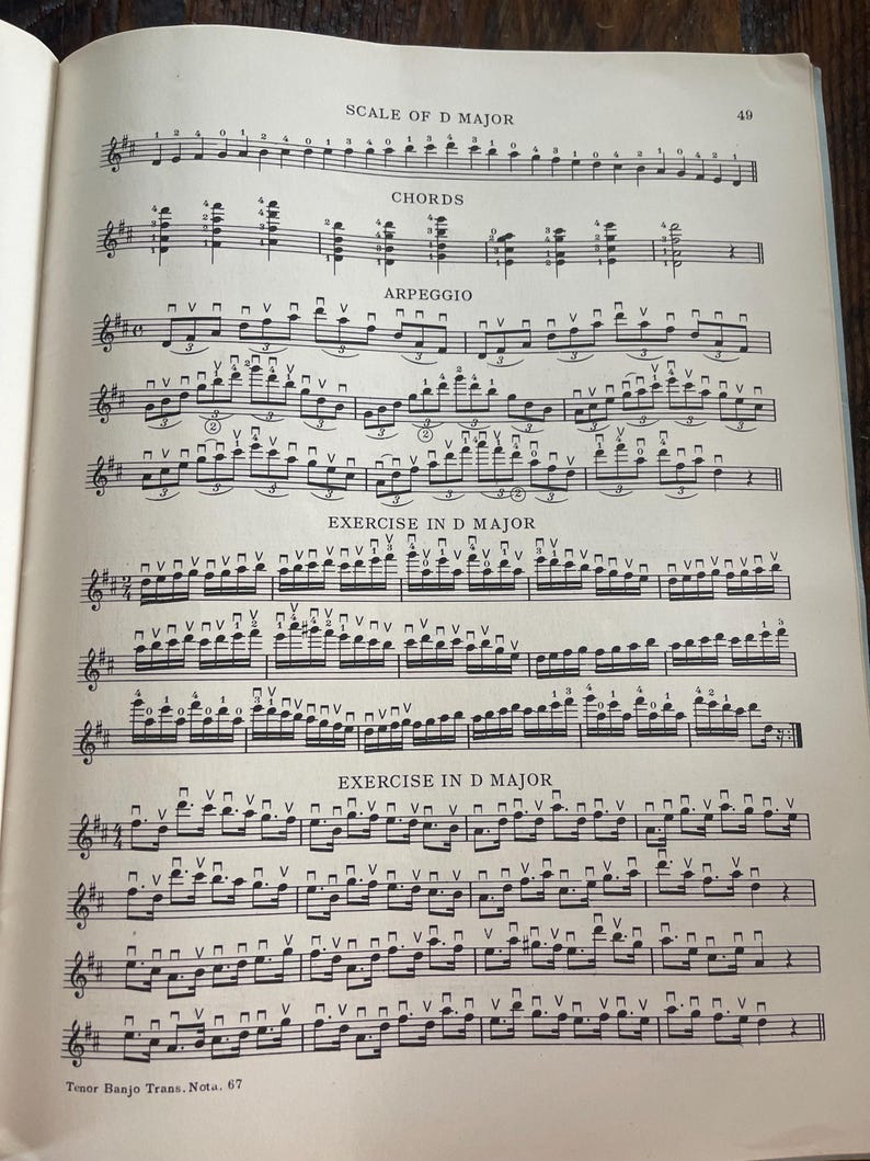 A Practical Method for the Tenor Banjo by Arthur Black - Etsy