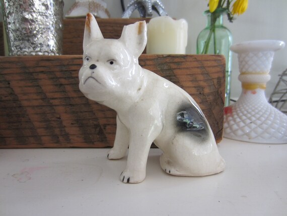 Bull Dog Ceramic Figurine Made in Japan | Etsy