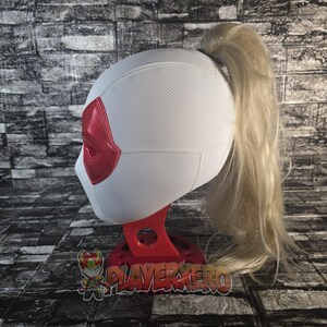 Gwenpool Mask Pink and White Cosplay With Magnetic Connections Hair ...