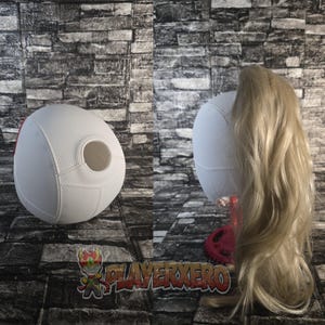 Gwenpool Mask Pink and White Cosplay With Magnetic Connections Hair ...
