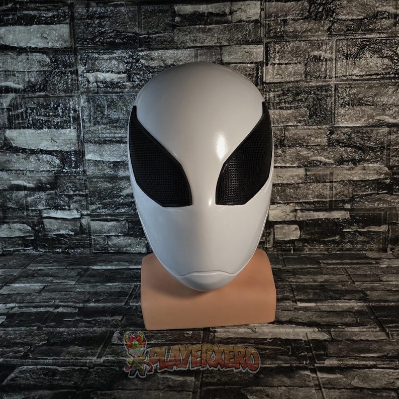 White Spider Mask, Future Foundation Style Helmet, 3D Printed Cosplay ...