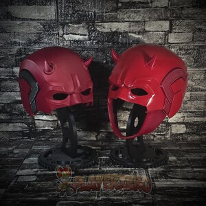 Daredevil Mask 3D Printed Magnetic Cosplay Helmet Optional Jaw ...
