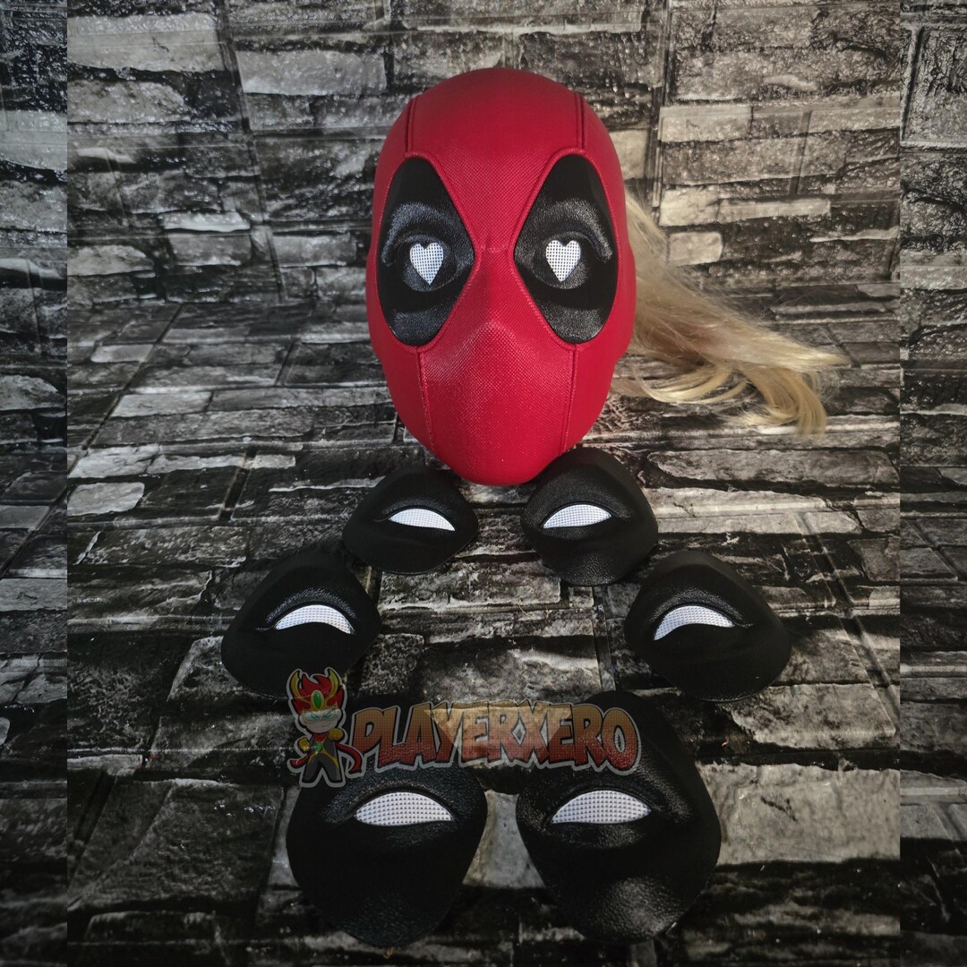 Lady Deadpool Mask 3D Printed Cosplay Ladypool Costume Magnetic ...