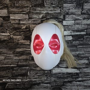 Ladypool Mask - Gwenpool Mask – 3D Printed Pink and White Cosplay ...