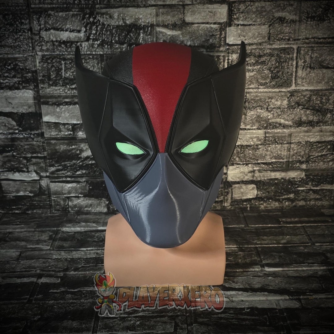 Wolverine Mask 3D Printed Cosplay Helmet UV Reactive Eyes Ultimate ...
