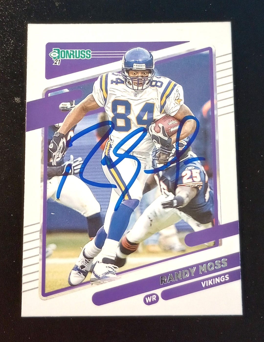 Randy Moss Autographed 2021 Panini Donruss NFL Football Card With COA ...
