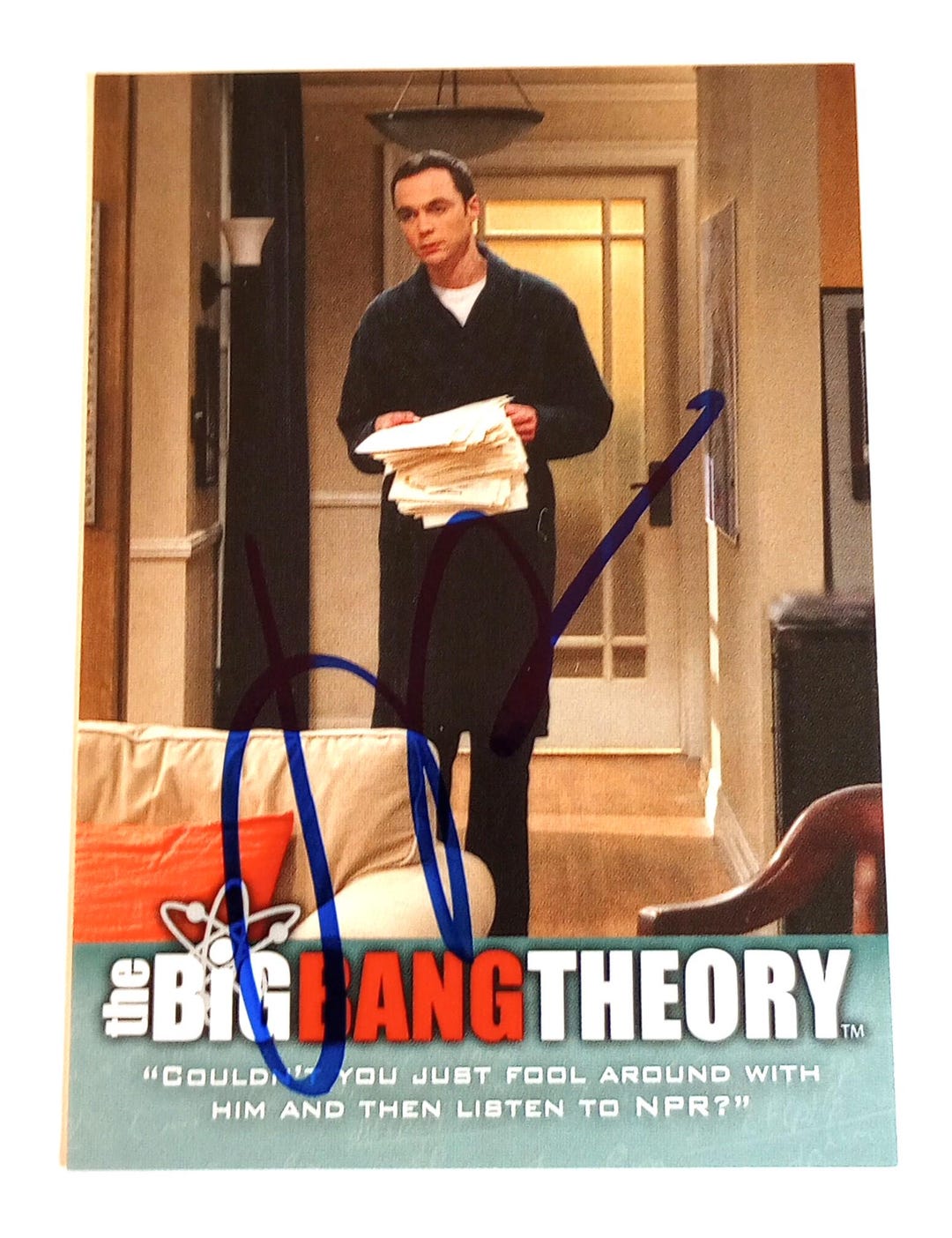 Jim Parsons sheldon Cooper Signed Autographed 2012 the Big Bang Theory ...