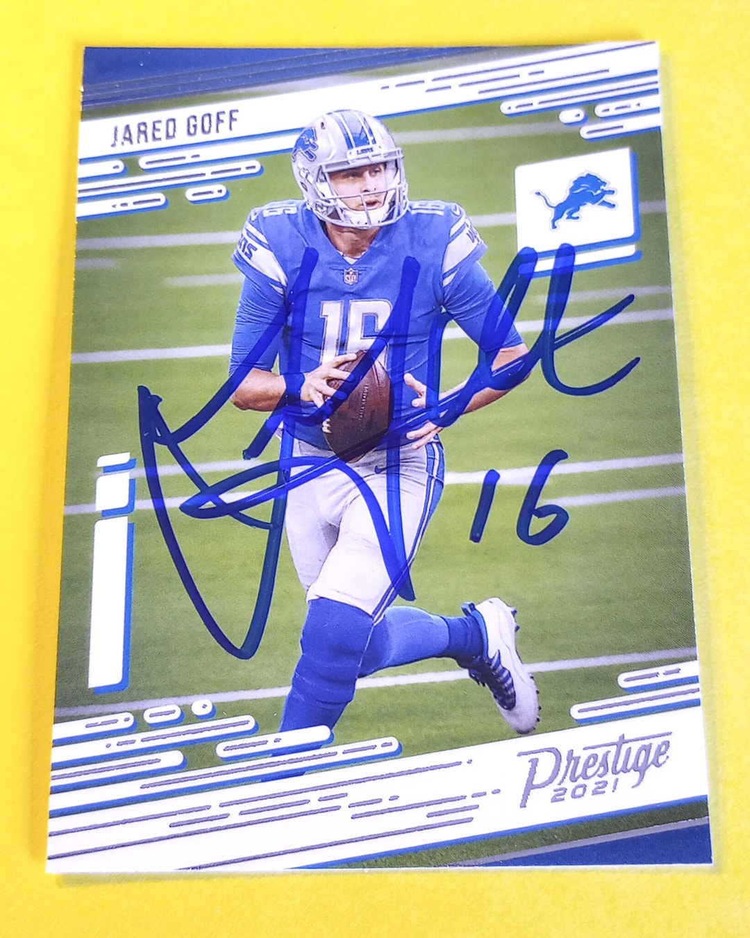 Jared Goff Signed Autographed 2021 Panini Prestige NFL Football Card ...