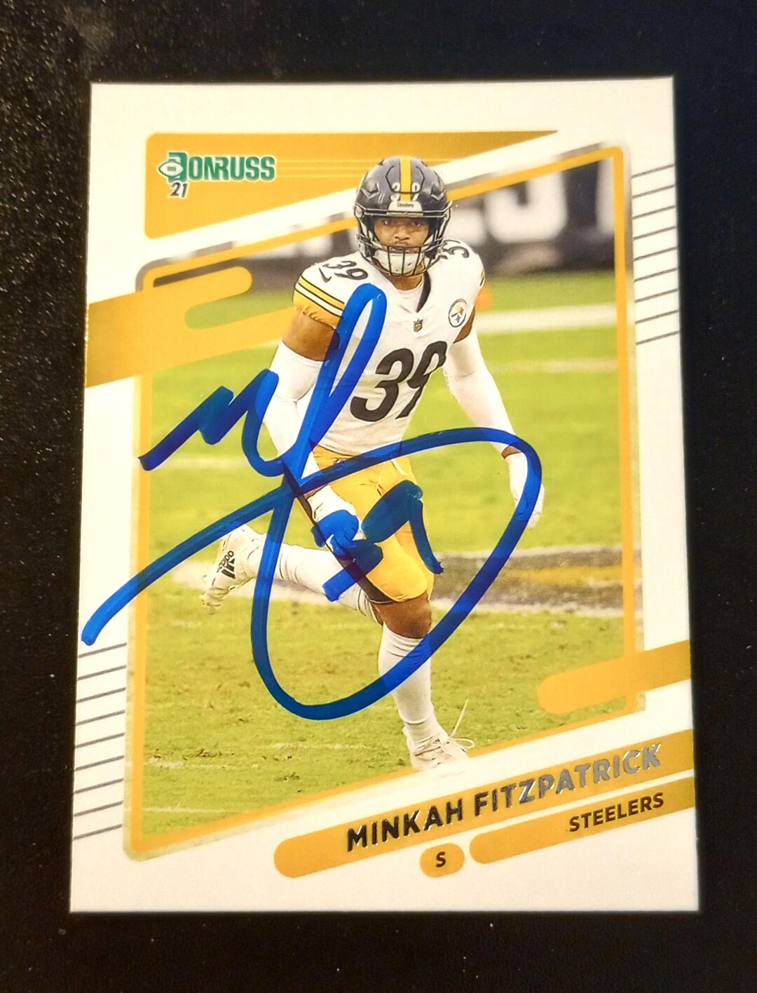 Minkah Fitzpatrick Signed Autographed 2021 Panini Donruss NFL Football ...