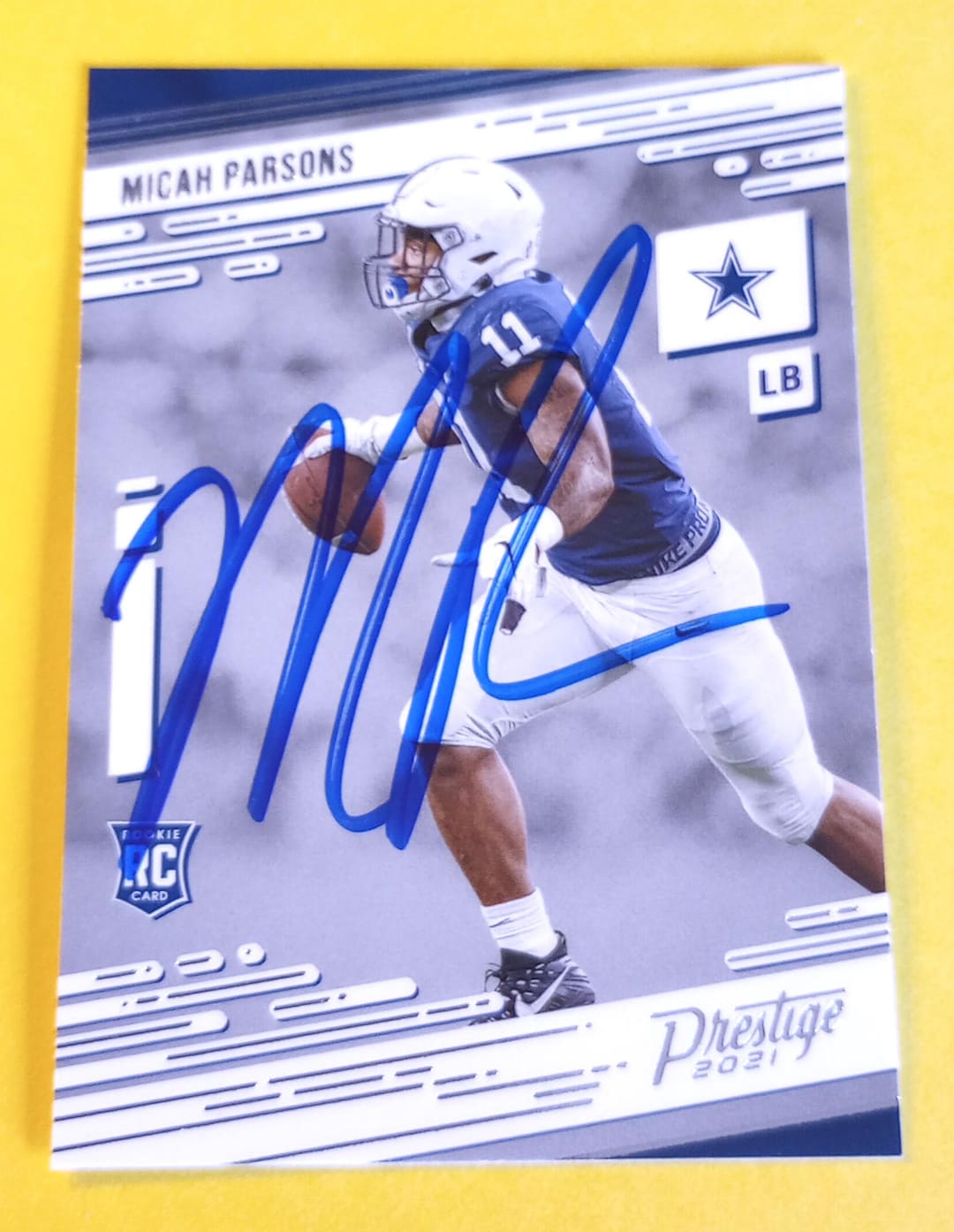 Micah Parsons Signed Autographed 2021 Panini Prestige Rookie RC NFL ...
