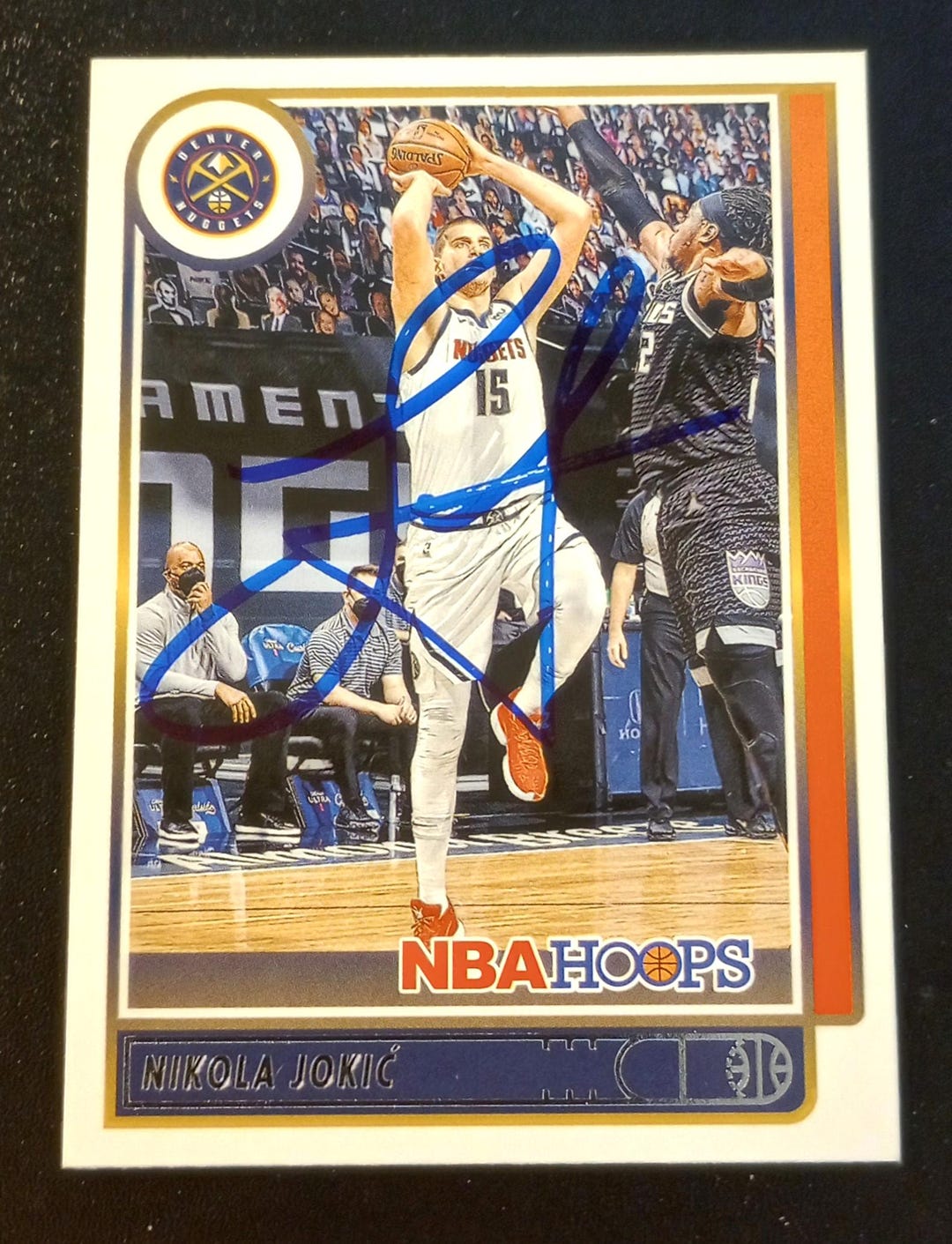 Nikola Jokic Signed Autographed 2021 Panini NBA Hoops Basketball Card ...