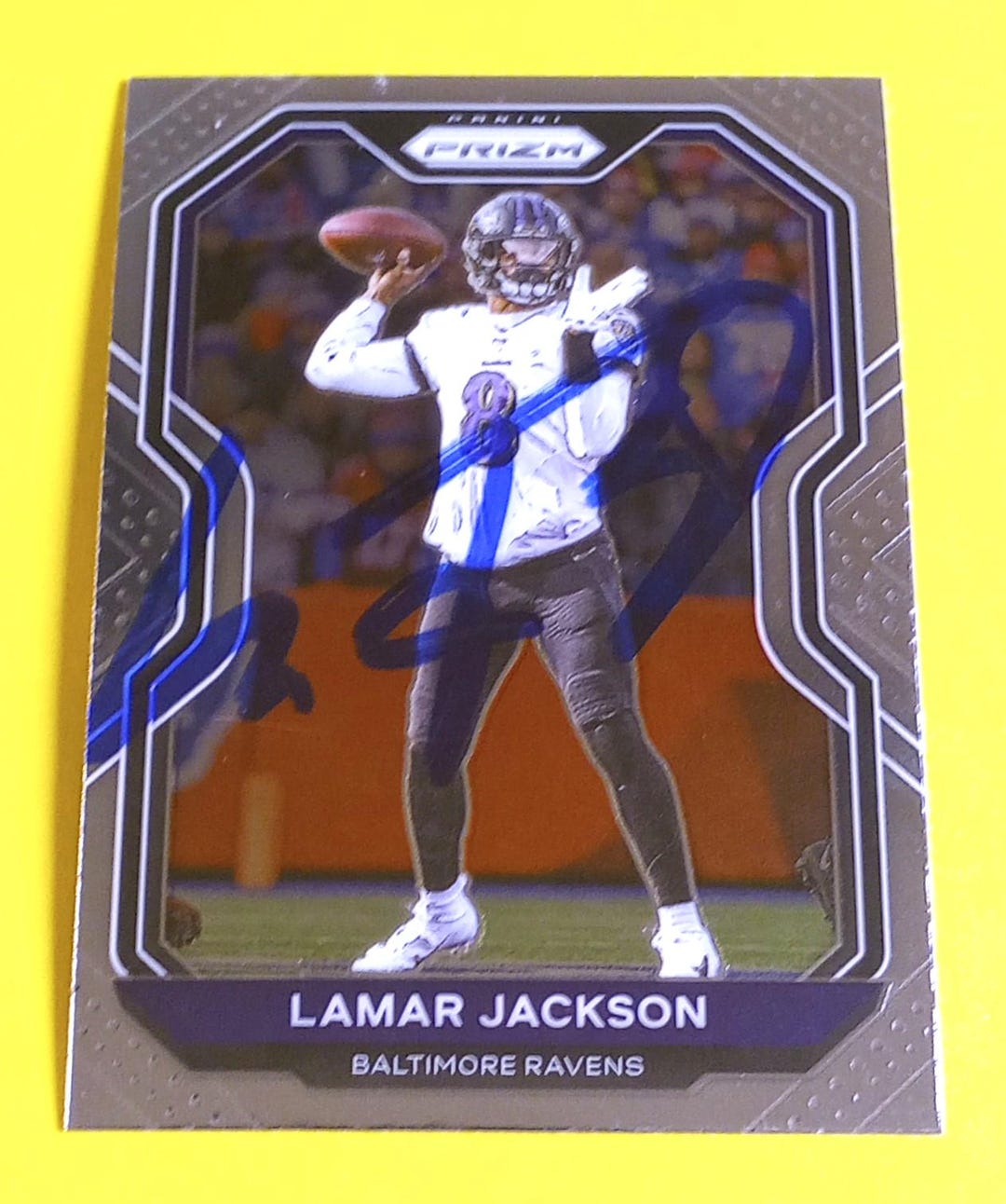 Lamar Jackson Signed Autographed 2020 Panini Prizm NFL Football Card ...