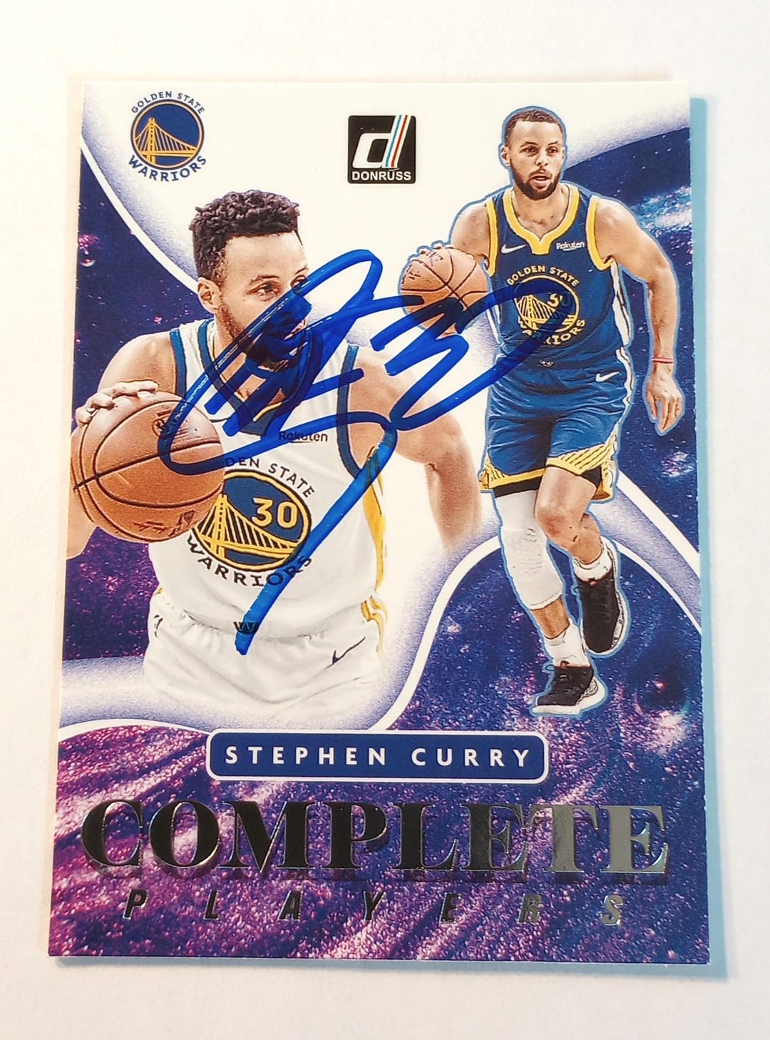 Stephen Curry Signed Autographed 2021 Panini Donruss Complete Players ...
