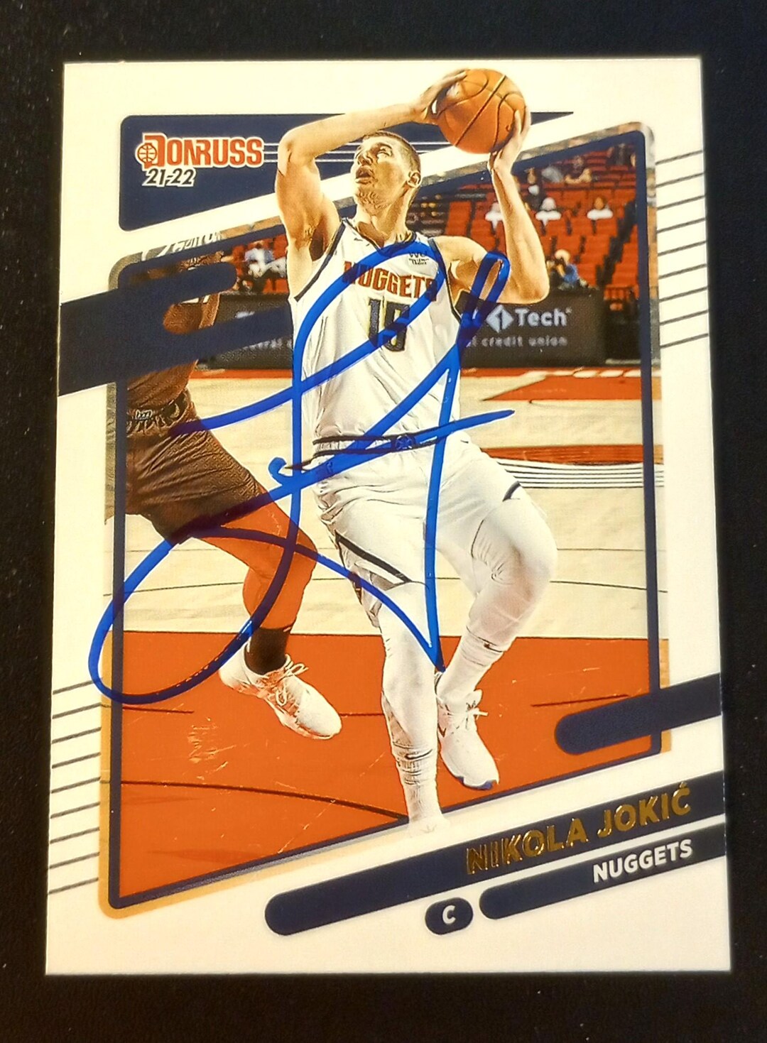 Nikola Jokic Signed Autographed 2021 Panini Donruss NBA Basketball Card ...