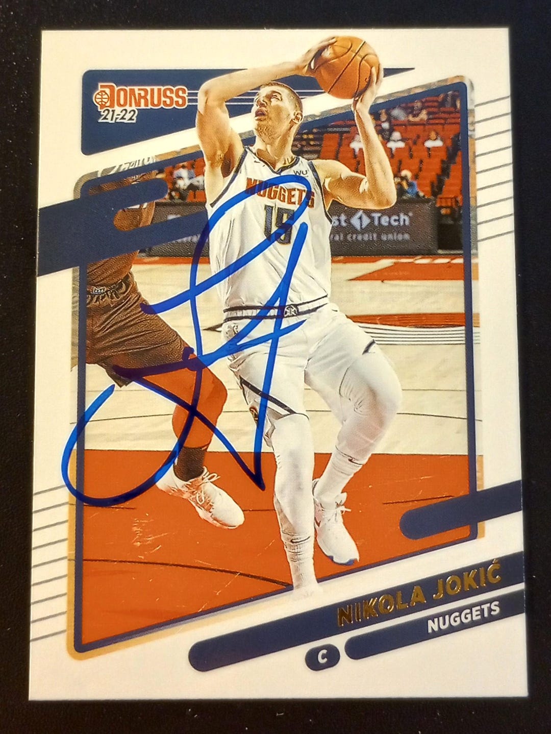 Nikola Jokic Signed Autographed 2021 Panini Donruss NBA Basketball Card ...