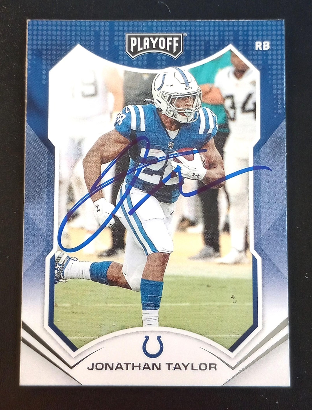 Jonathan Taylor Signed Autographed 2021 Panini Playoff NFL Football ...