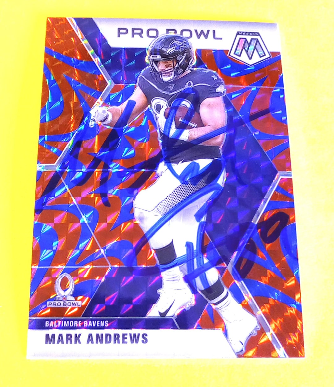 Mark Andrews Signed Autographed 2020 Panini Mosaic Red/blue Prizm NFL ...