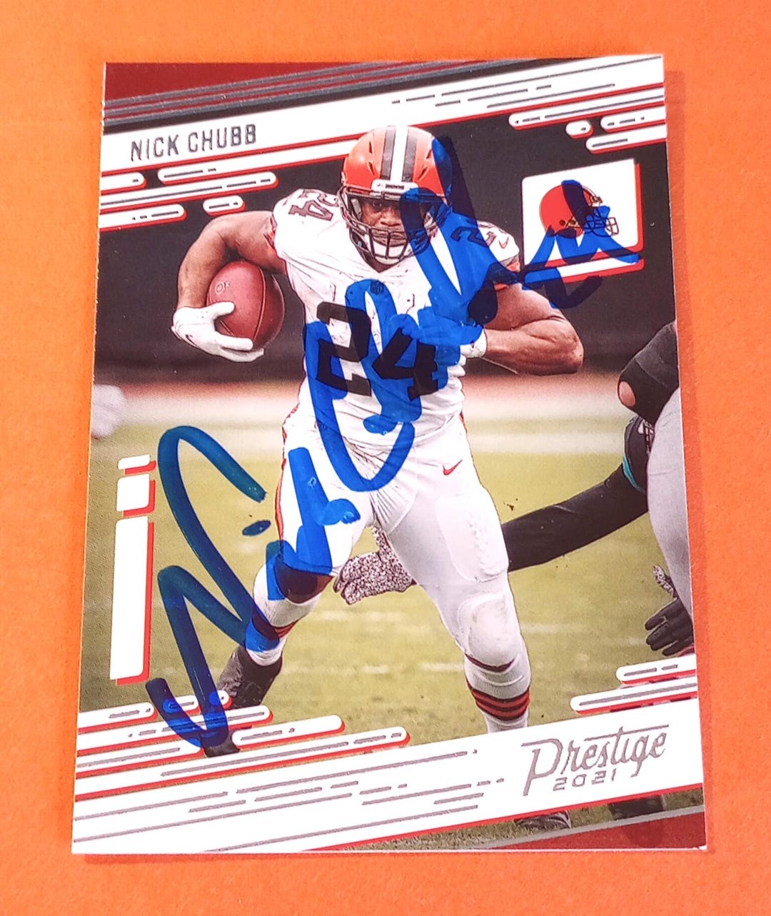 Nick Chubb Signed Autographed 2021 Panini Prestige NFL Football Card ...