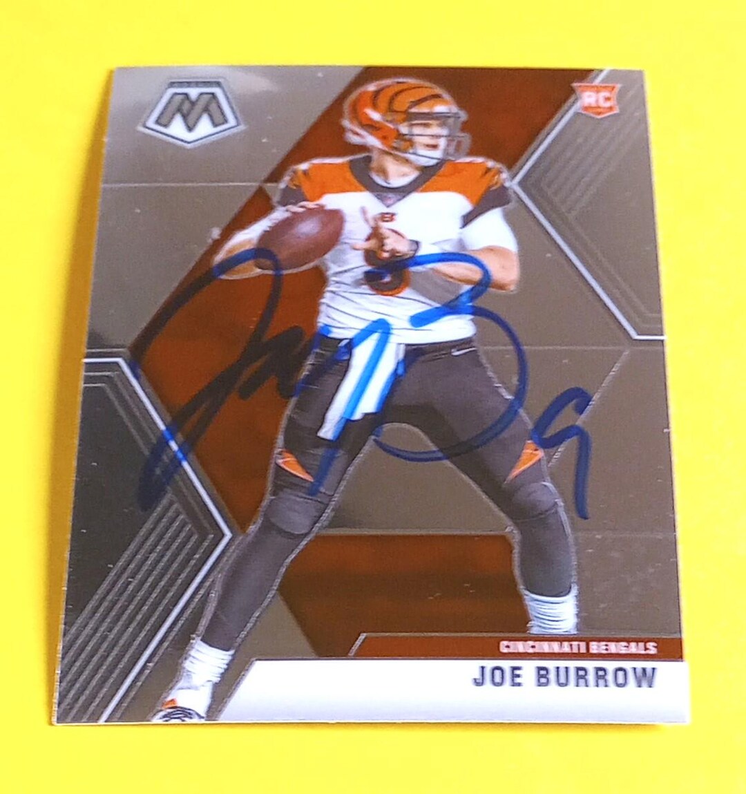 Joe Burrow Signed Autographed 2020 Panini Mosaic Rookie RC NFL Football ...