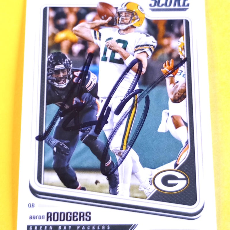 Aaron Rodgers Autograph - Etsy