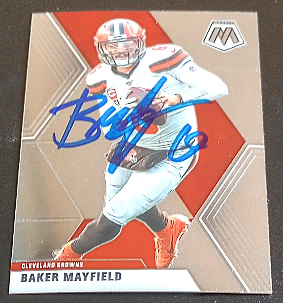 Baker Mayfield Signed Autographed 2020 Panini Mosaic NFL Football Card ...
