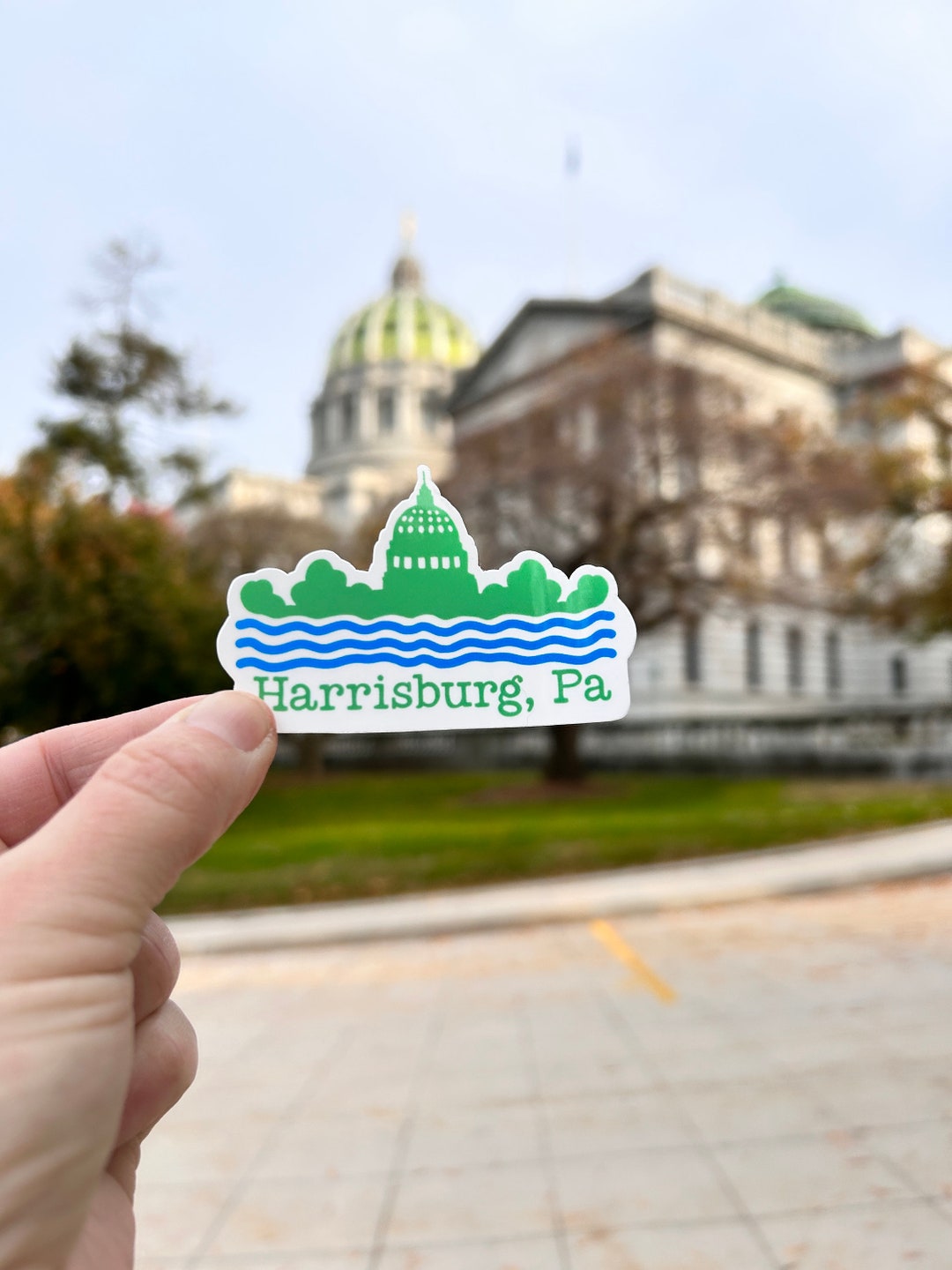 Harrisburg, Pa Sticker: Vinyl Sticker, Water Bottle Decal, Laptop Decal ...
