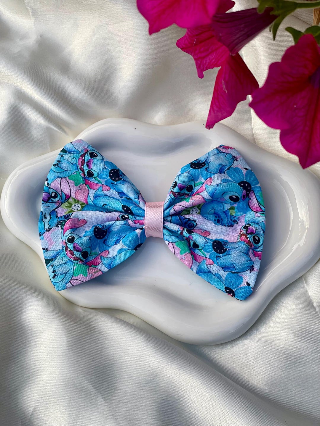 Cotton Hair Bow Clip Lilo and Stitch Hairdisney Hair Accessories ...