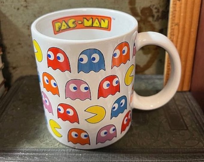 Pac-man Vintage Ceramic MUG Bandai Namco Pac Man Pacman - Etsy