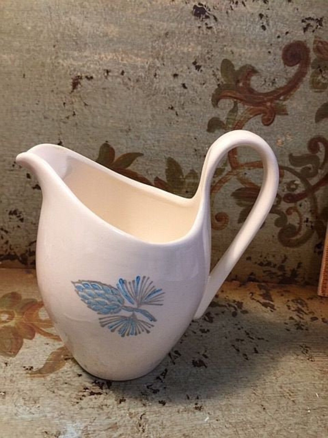 MCM Midcentury Modern Creamer 50's Stetson Marcrest Blue Spruce ...