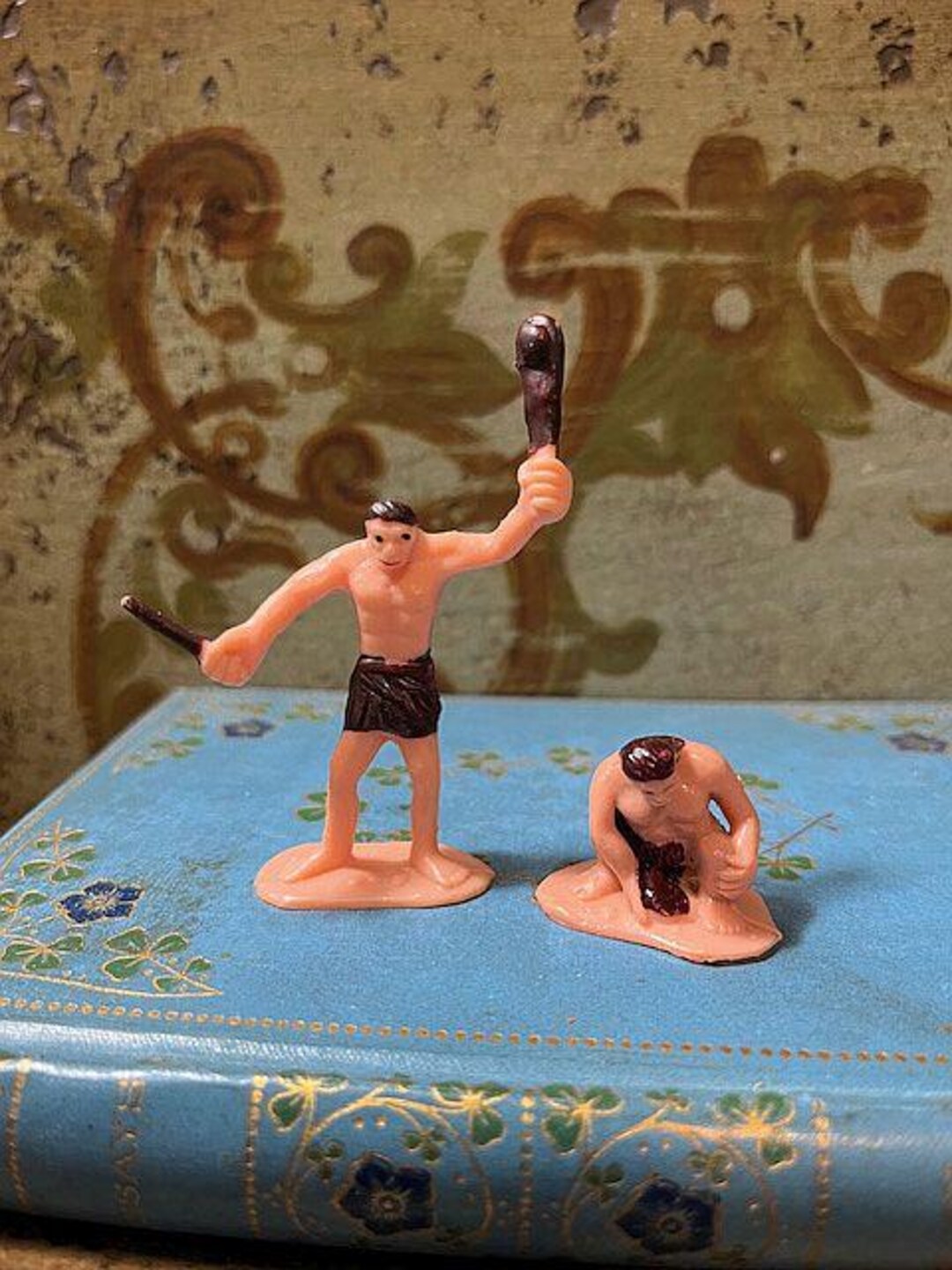 2 Small CAVEMAN Figures for Crafts Cake Topper - Etsy
