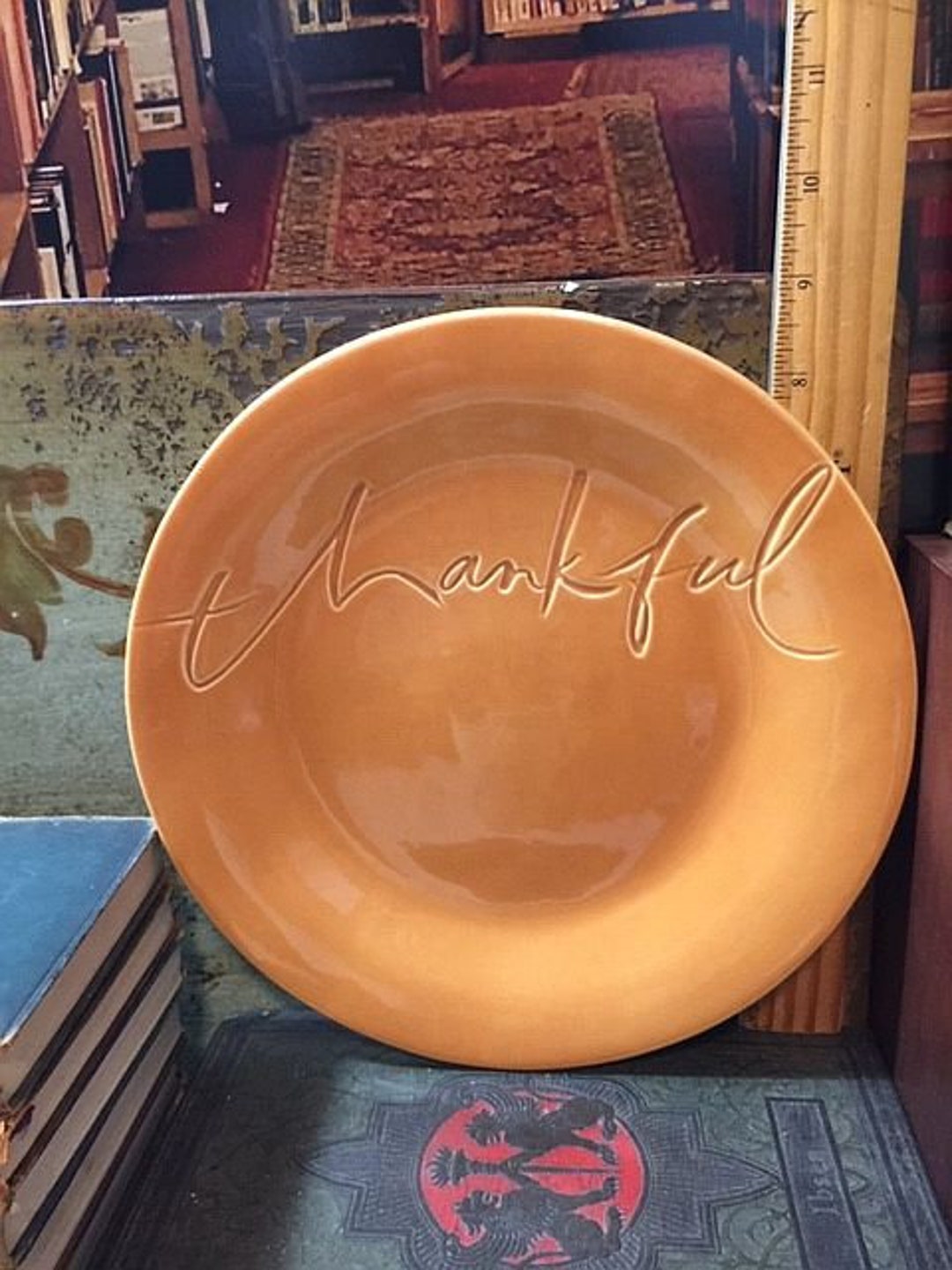 Vintage THANKFUL Hallmark Ceramic Plate Thanksgiving - Etsy