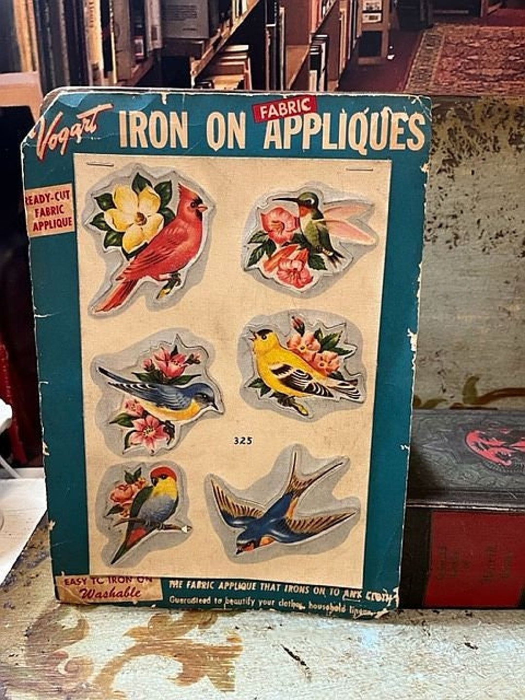 1953 Vogart Iron on BIRD BIRDS Appliques 50's Craft Crafting Garden - Etsy