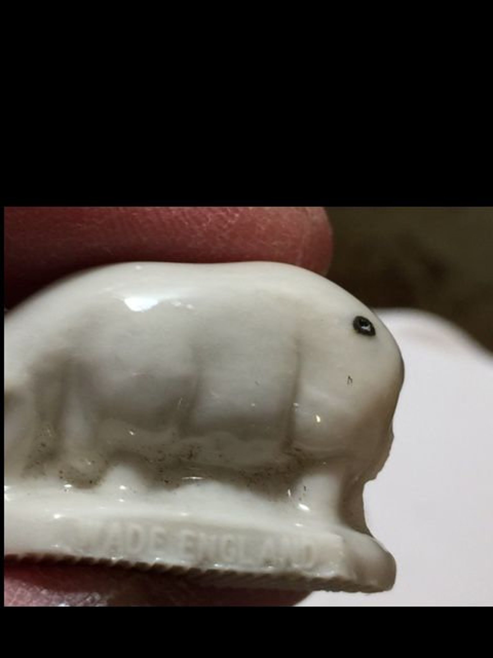 Vintage Wade PIG Head Down Miniature Figurine Red Rose - Etsy