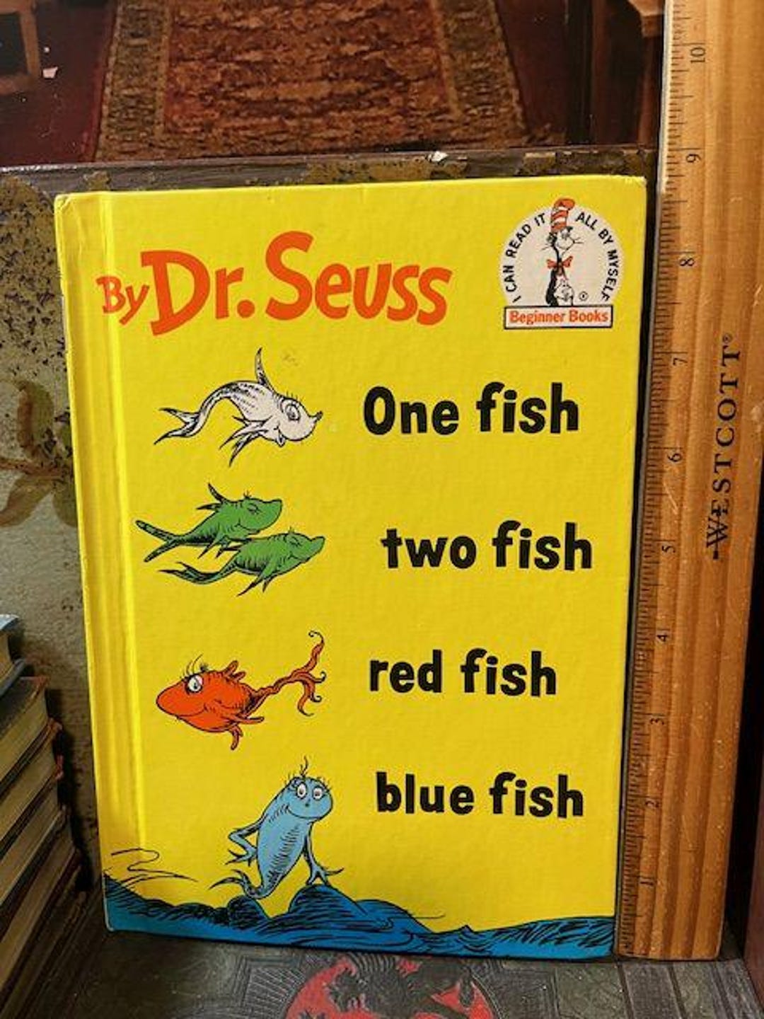 1988 Vintage Dr. Seuss One Fish Two Fish Red Fish Blue Fish Hb ...