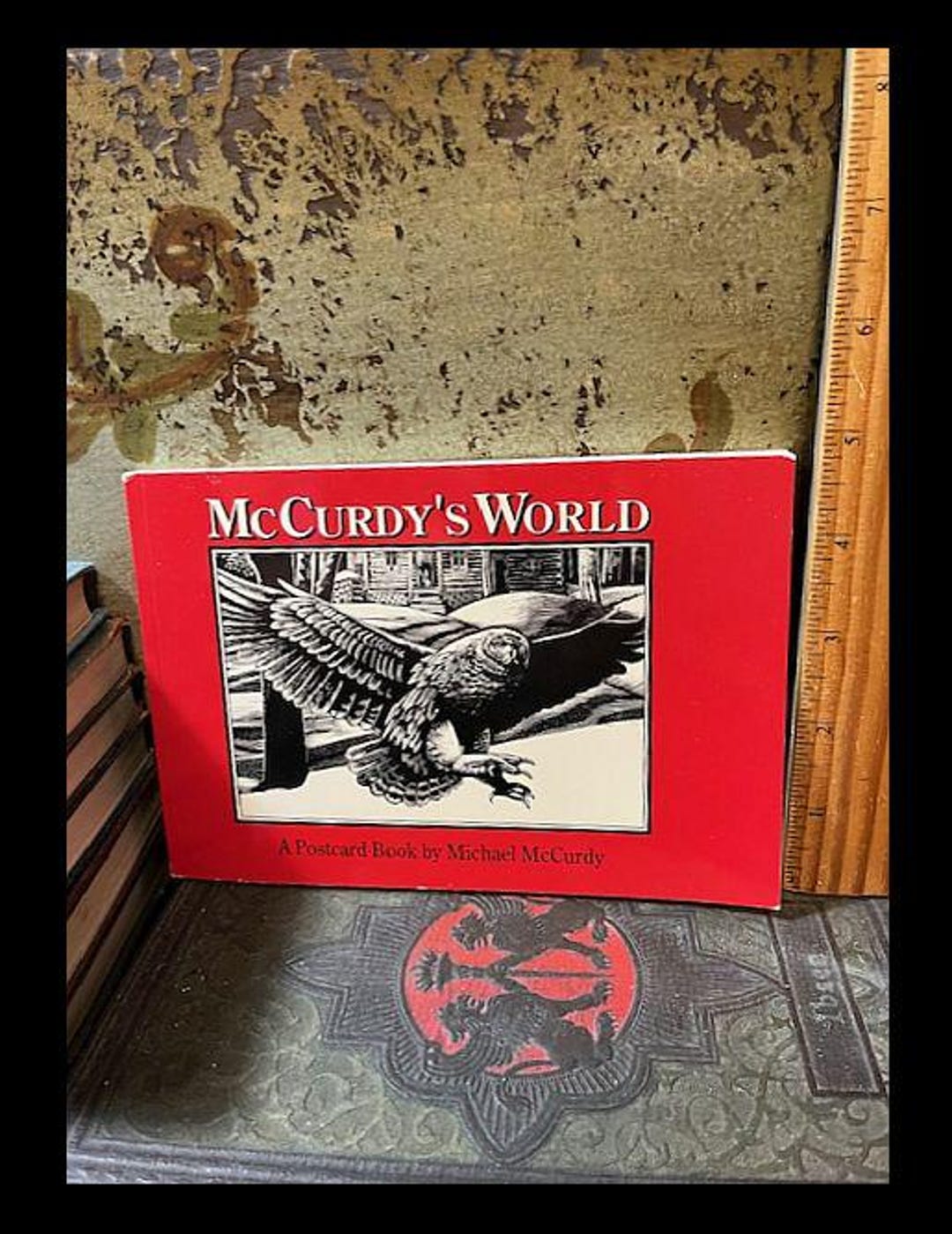 1992 Vintage Mccurdy's World Book of Postcards Woodblock Illustrations ...