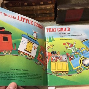 1990 Vintage the Little Engine That Could Childrens Easy to Read Train ...