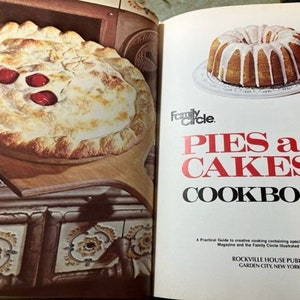 1978 Family Circle PIES and CAKES Cook Book Hb Cookbook Recipes - Etsy