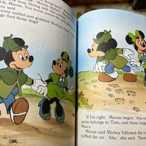1985 Detective Mickey Mouse Walt Disneys Disney Vintage Little Golden ...