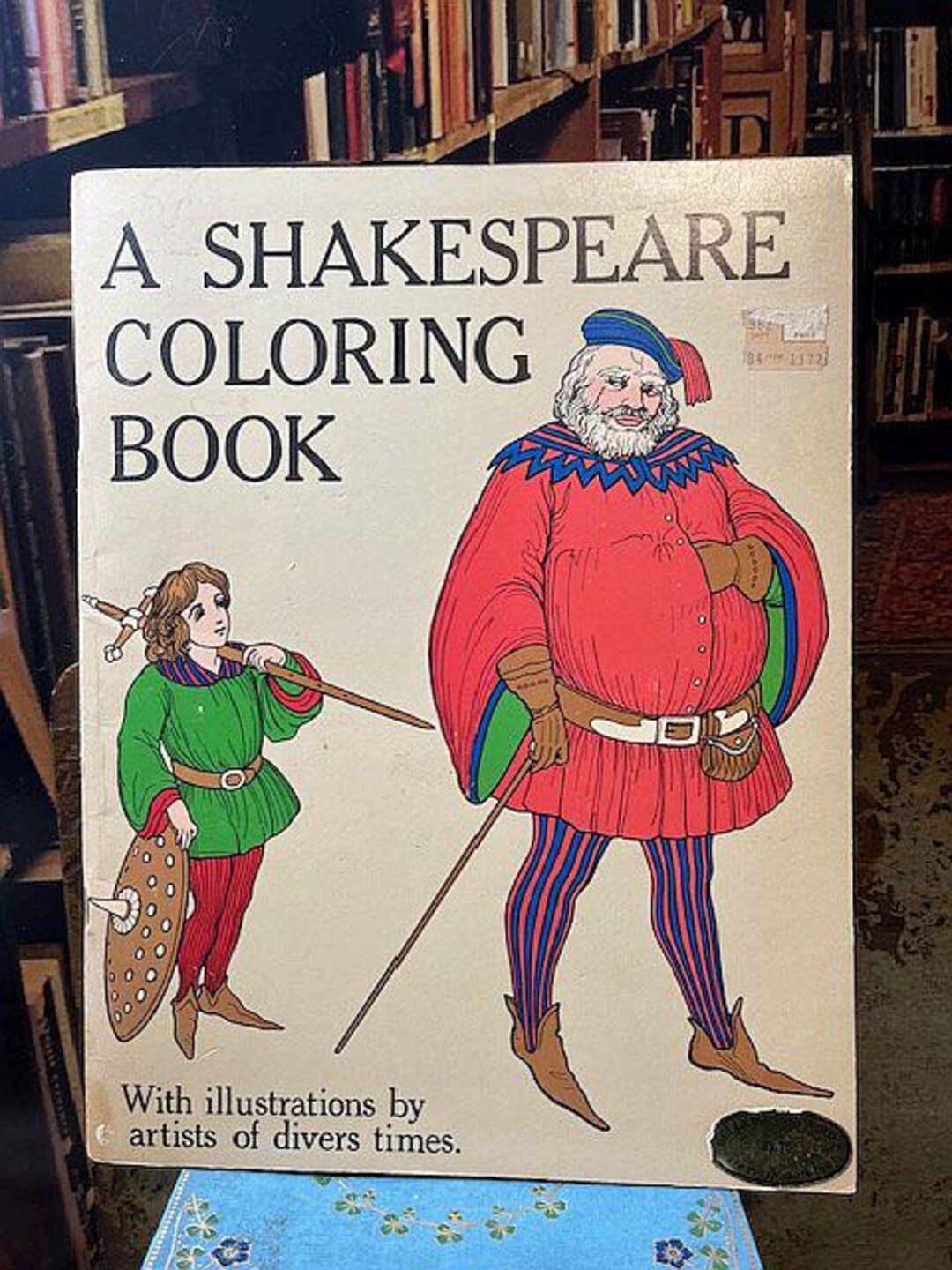 1970 A Shakespeare Coloring Book Pb Illustrated by Artists of Divers ...