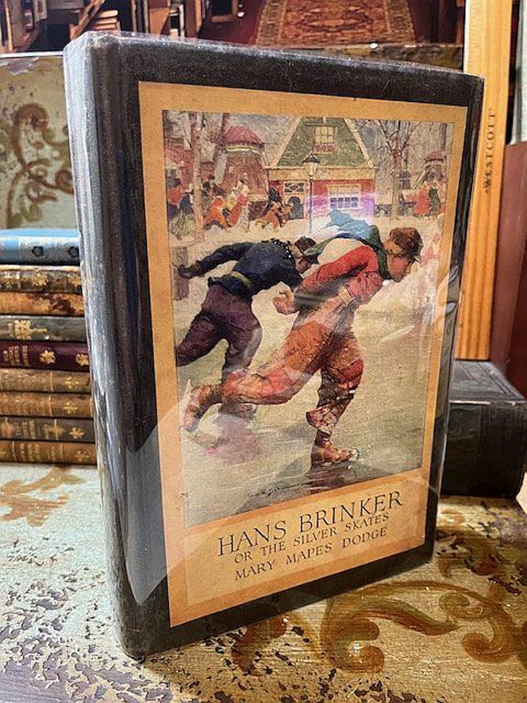 1924 Hans Brinker or the Silver Skates Illustrated HB Book Mary Mapes ...