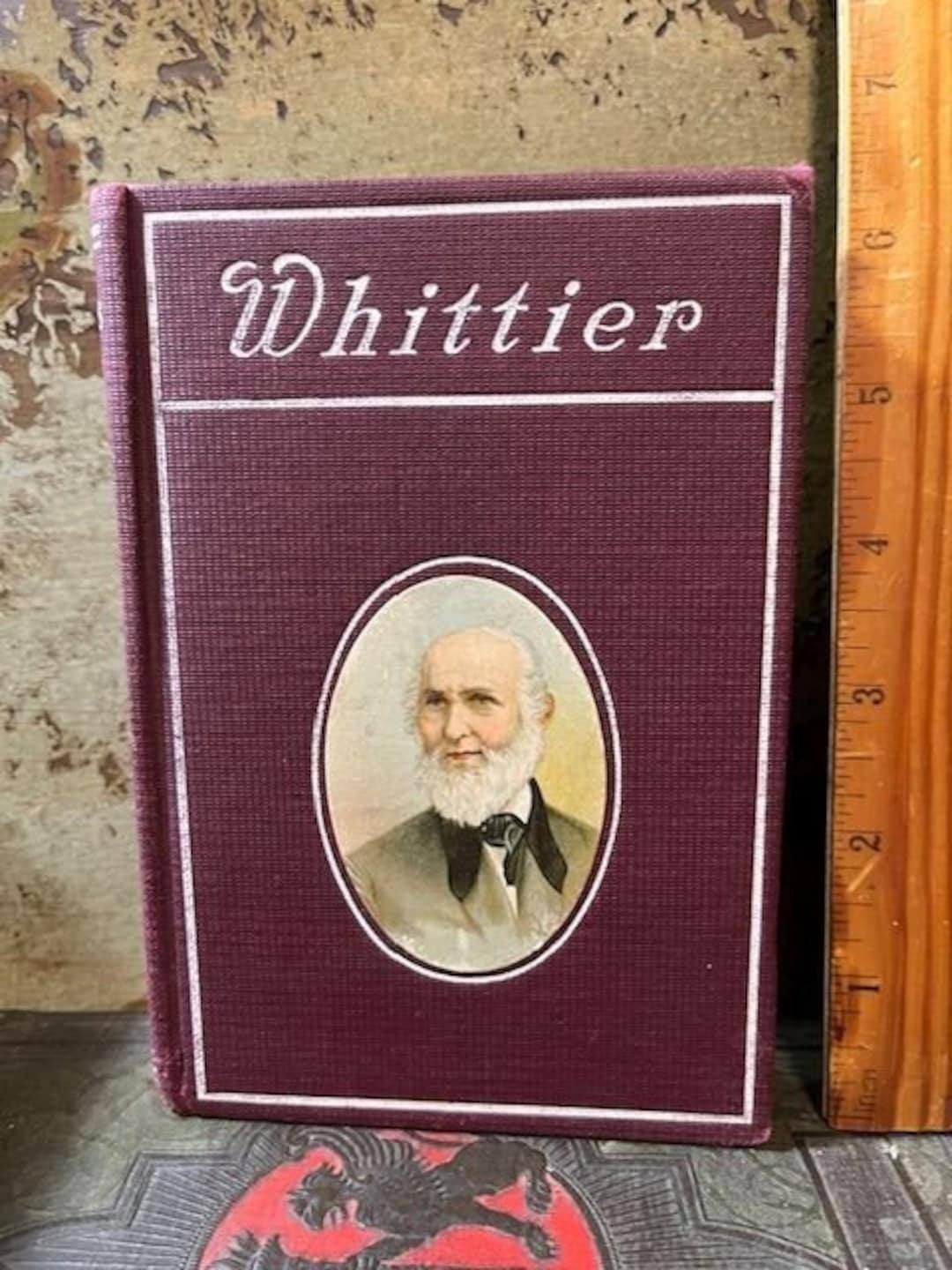 Poems by John Greenleaf Whittier Antique Book Vintage Hurst & Company ...