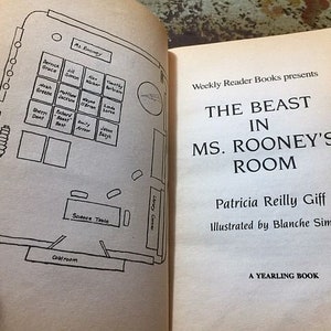 1984 the Beast in Ms. Rooney's Room Childrens Book Patricia Reilly Giff ...