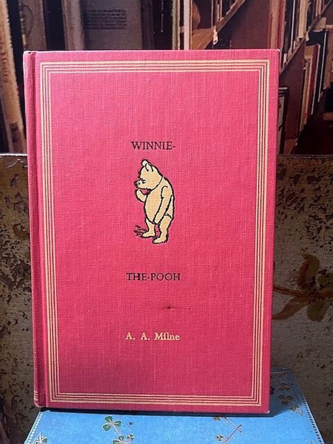 1961 Winnie The Pooh Hb Childrens Book A A Milne Red Cover Etsy